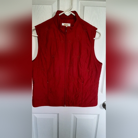 Talbots | Jackets & Coats | Red Talbots Petite Vest | Poshmark